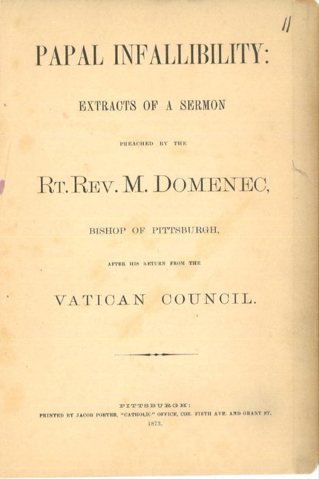 Papal Infallibility – Catholic Historical Research Center of the ...